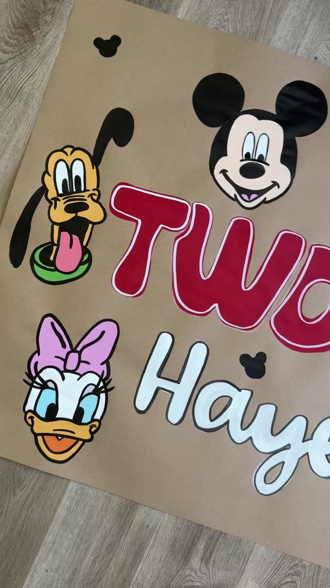35" TALL Custom CHARACTER Birthday Banner - Must Message Me First ...